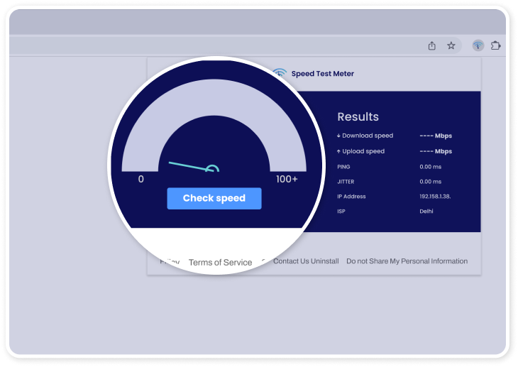 Speed Test Meter and Search