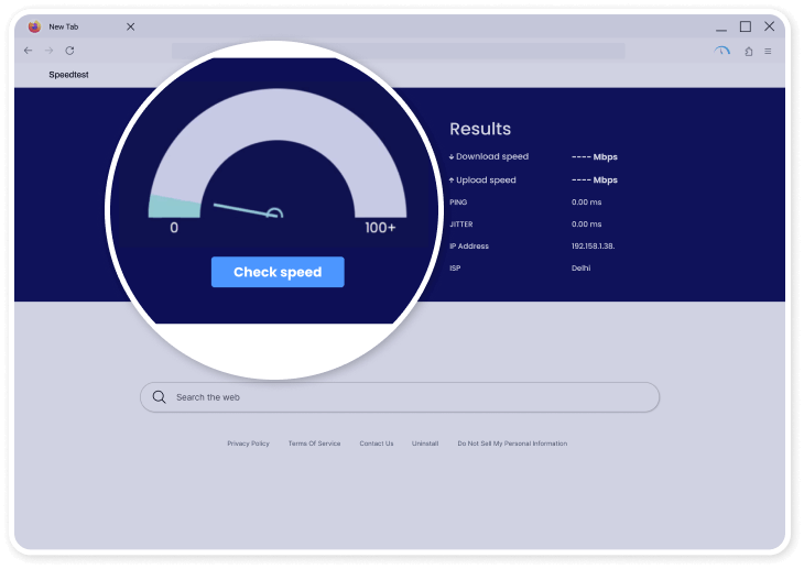 Speed Test Meter and Search